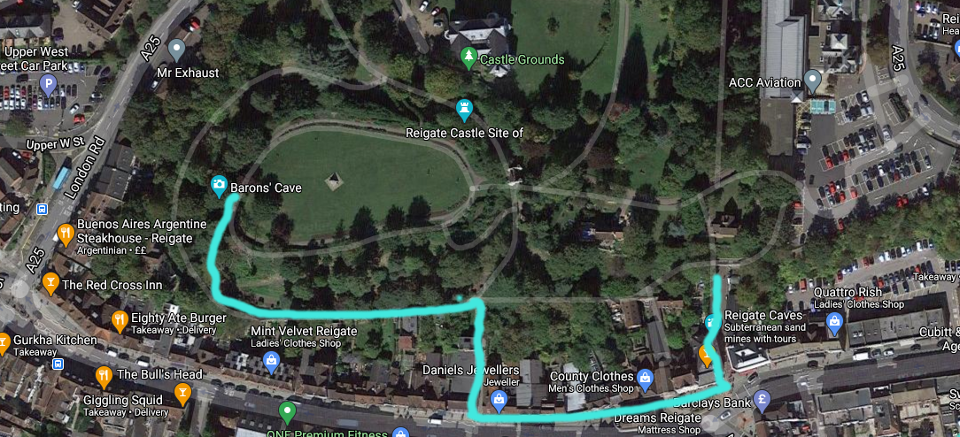 How to find us – Reigate Caves
